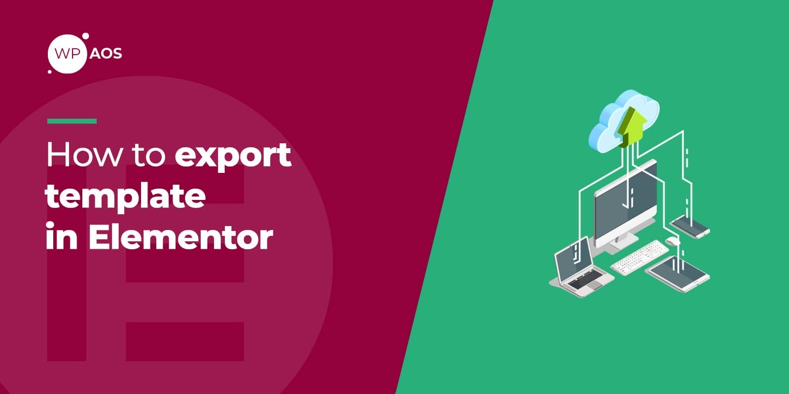How to export template in Elementor? - WPServices