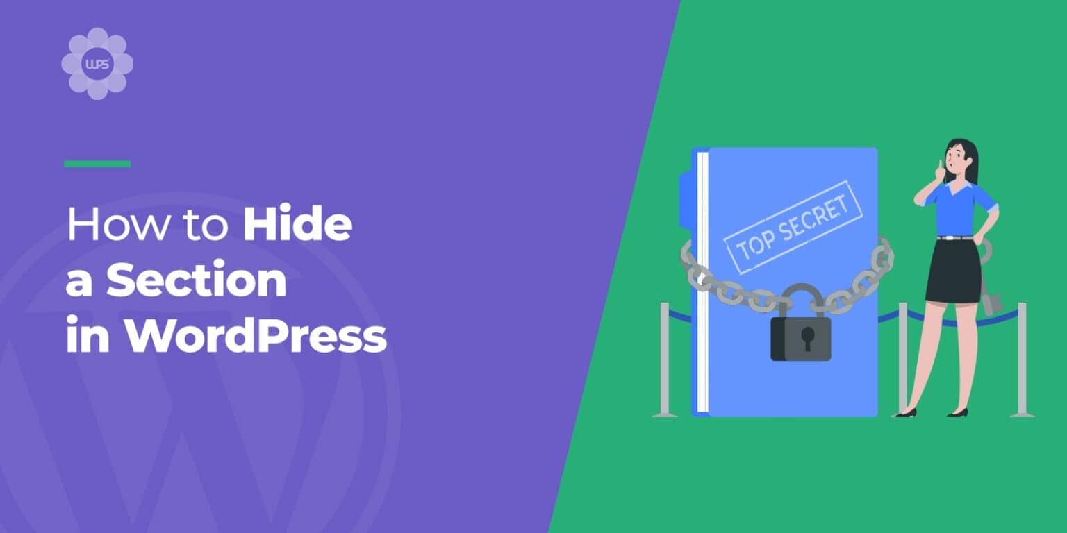 How to Hide a Section in WordPress - WPServices