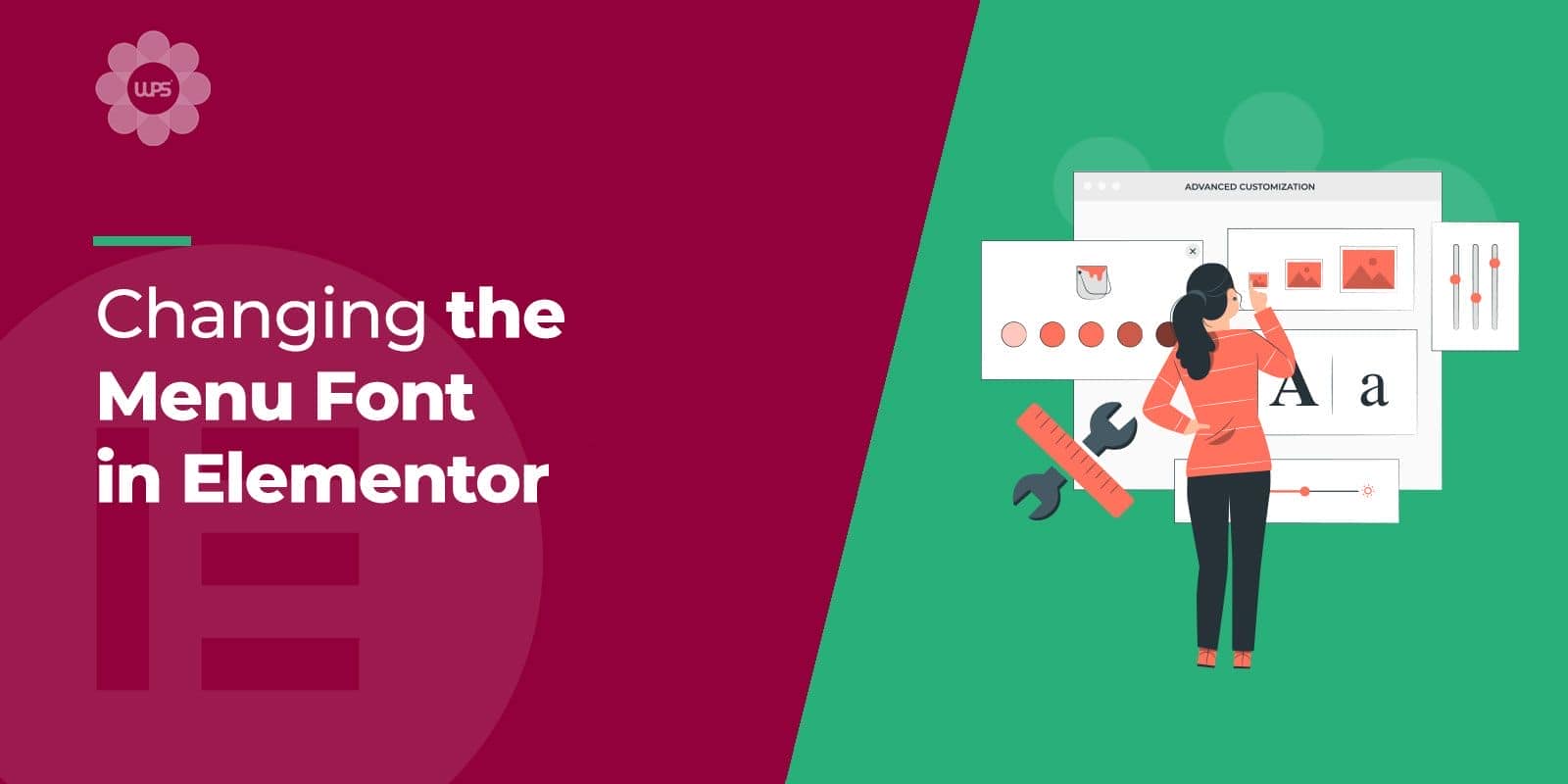 Changing the Menu Font in Elementor - WPServices